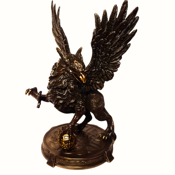 Cold Cast Bronze The Mythical Griffin Guardian And King Of All Creatur ...
