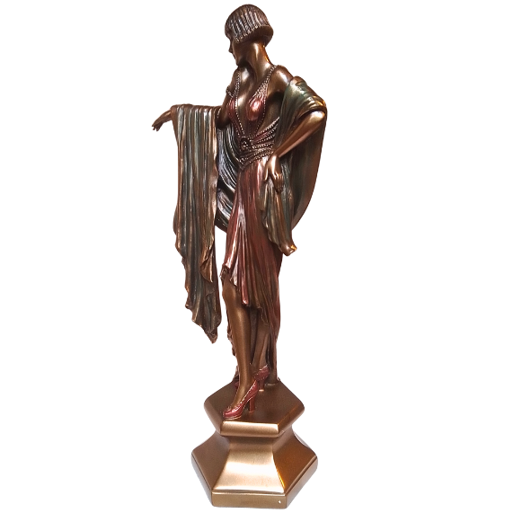 The Swinging Days Art Deco Cold Cast Bronze Dancing Lady – Greenmantle ...