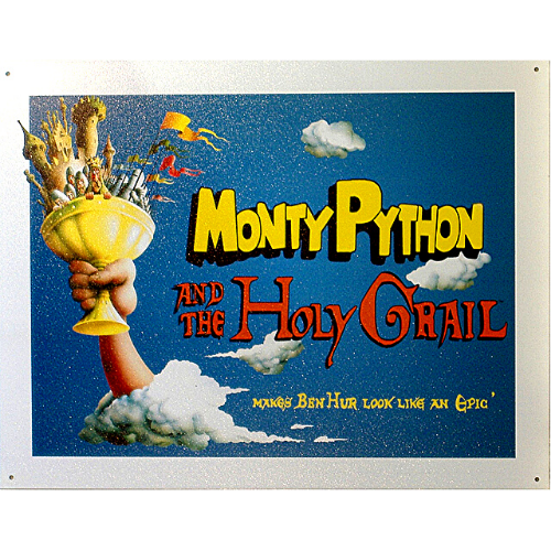 Monty Python and The Holy Grail Tin Sign – Greenmantle Gifts